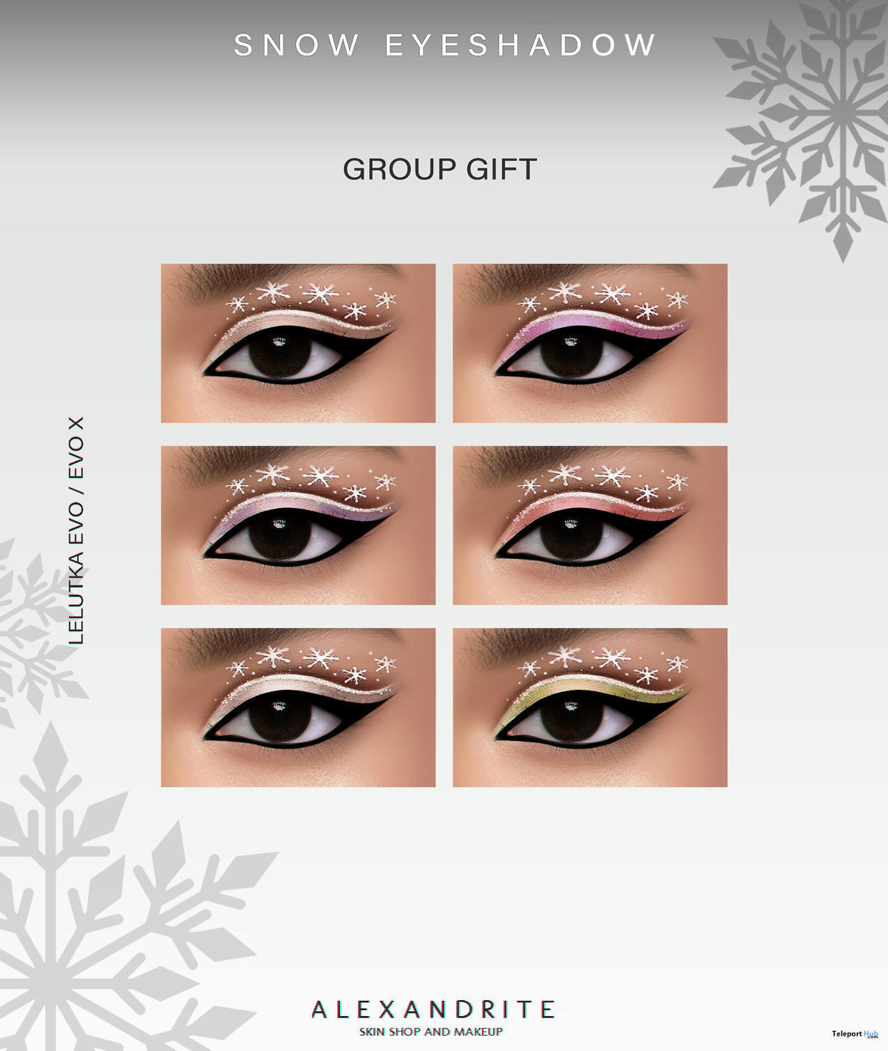 Snow Eyeshadows December 2022 Group Gift by ALE...