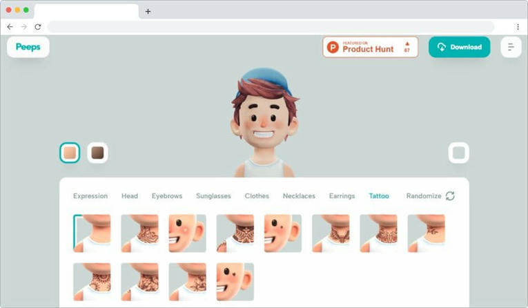 Peeps Avatar Builder: crear gratis tu avatar pe...