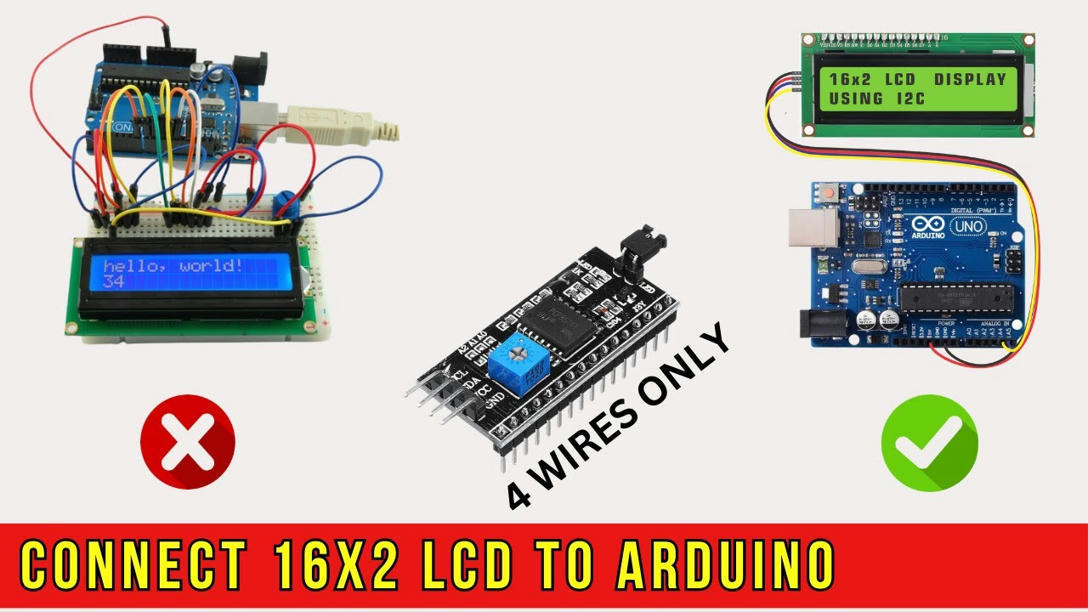 how to connect 16x2 lcd display with Arduino us...