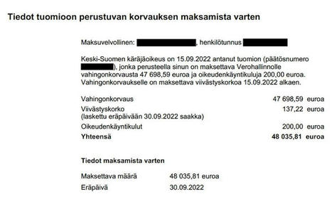 Verohallinto vaati virheellisesti suuria vahing...