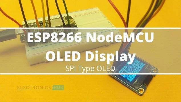 Interfacing OLED Display with ESP8266 NodeMCU