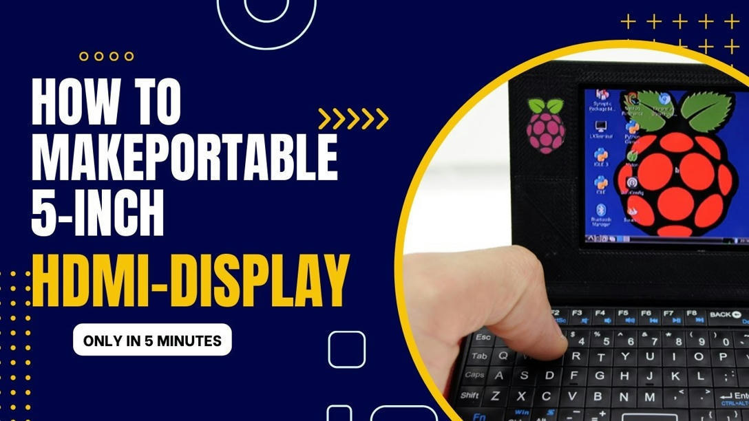 Portable 5-Inch HDMI Display for Raspberry Pi: