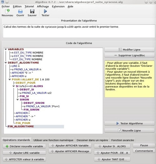 Logiciel professionnel gratuit AlgoBox Fr 2013 Licence gratuite ...