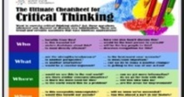 An important critical thinking cheat sheet for ...