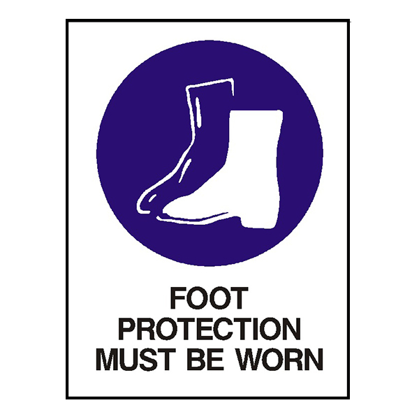 Foot Protection Must Be Worn Sign Or Mand...