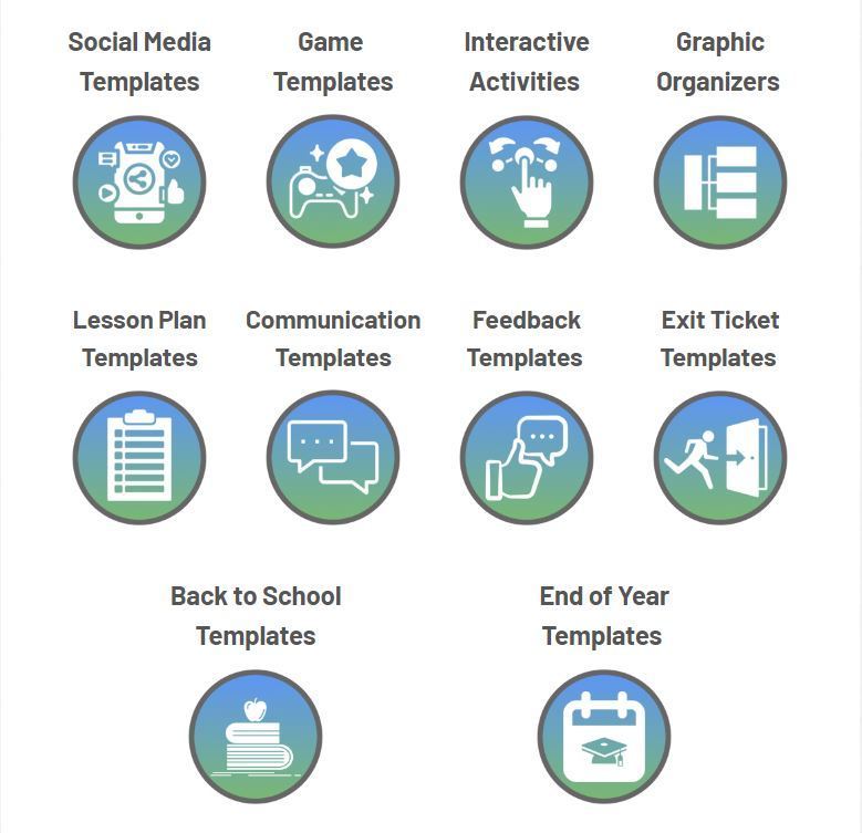 Education Templates - Free from Ditch that Text...