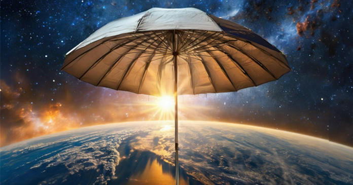 Un énorme parasol géant de l&rsqu...