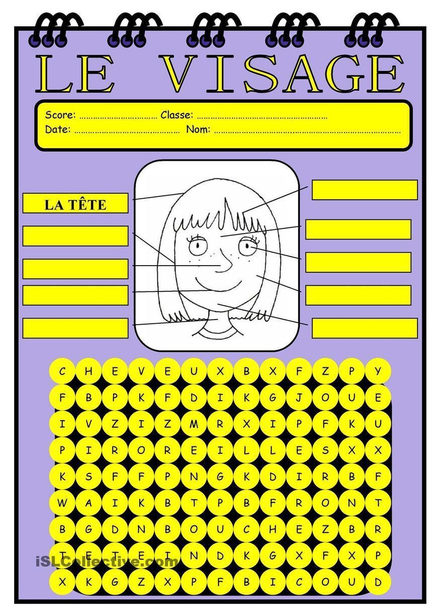 LE VISAGE | FLE enfants | Scoop.it