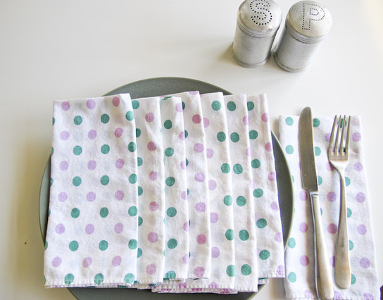 pure and noble: Reduce, Reuse, Recycle: Napkins...