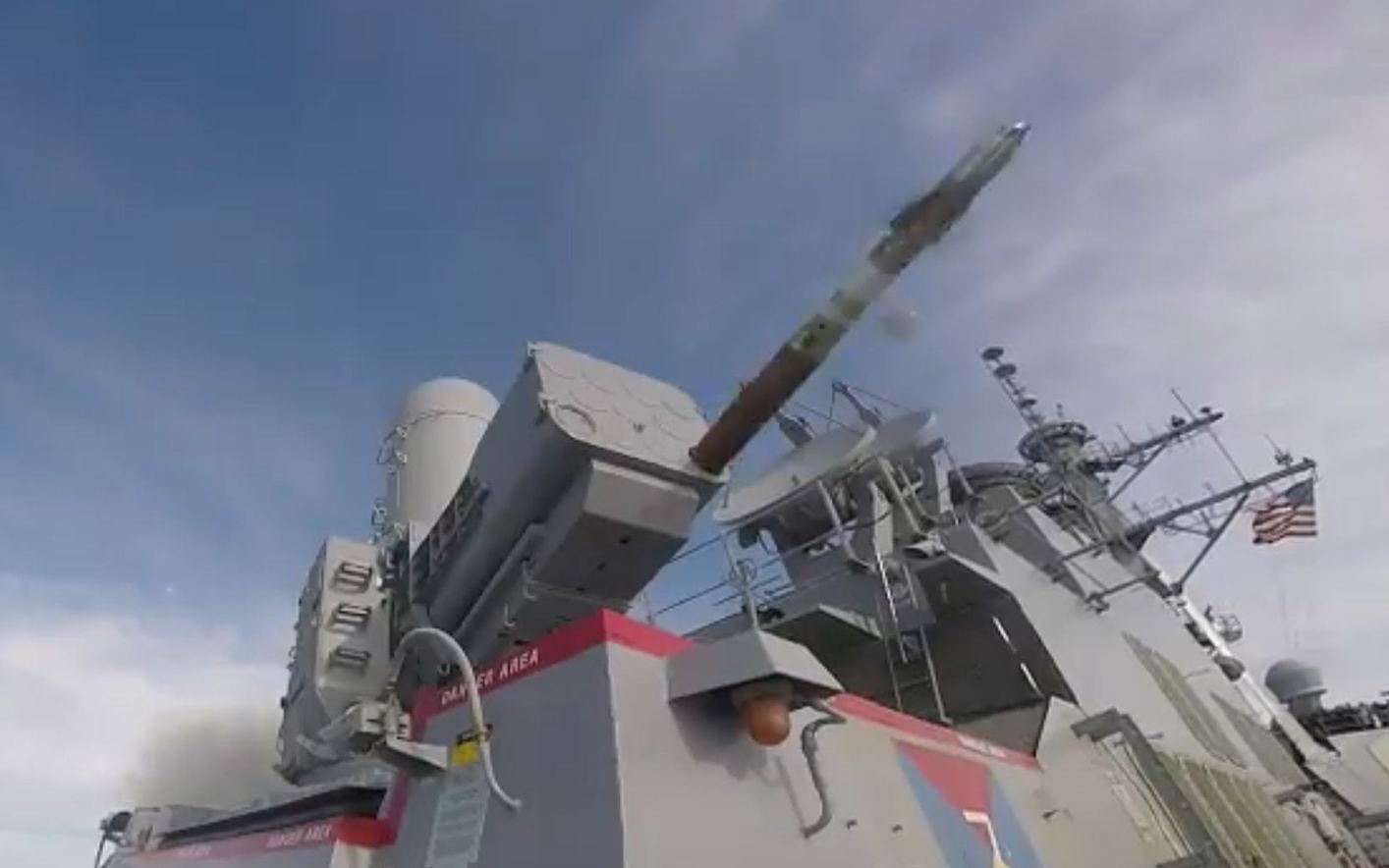 Raytheon releases new video of SeaRAM anti-ship...