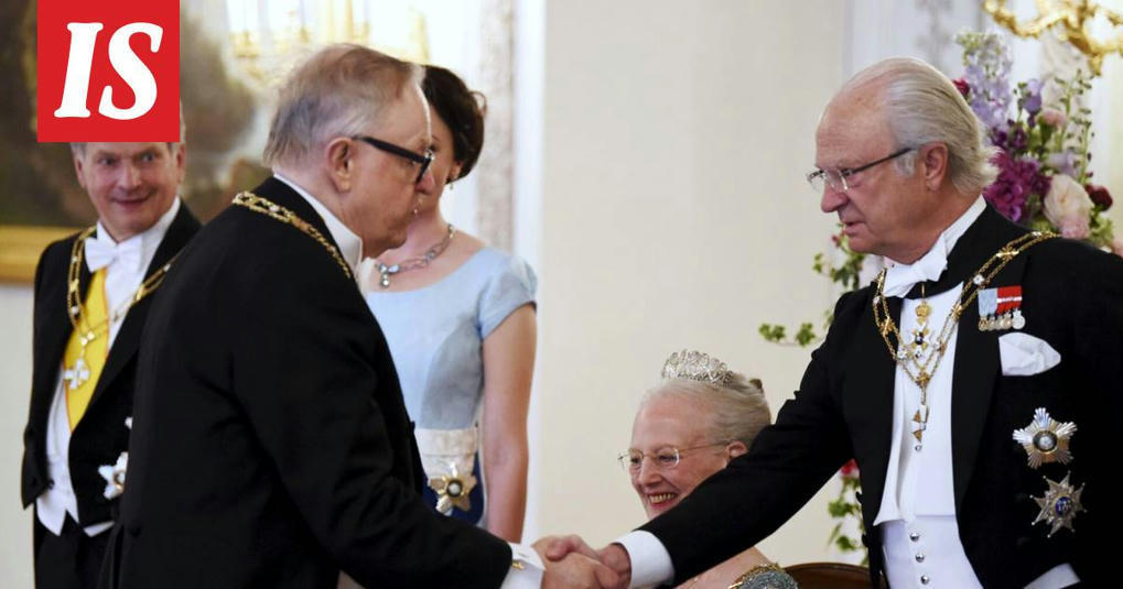 HBL: Ruotsin kuningas Kaarle Kustaa saapuu pres...