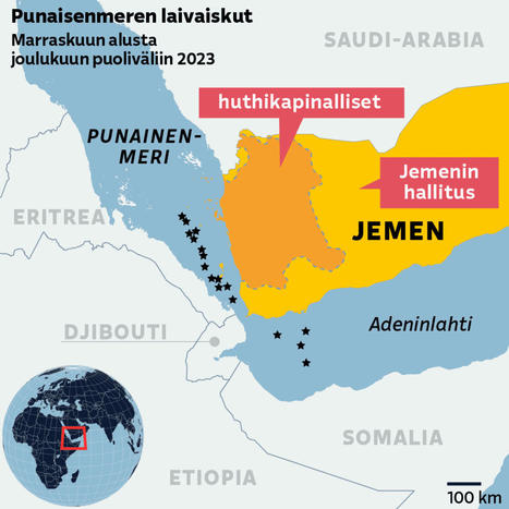 Punaisenmeren tilanne vaikuttaa nyt muun muassa...