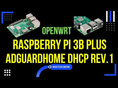Openwrt Raspberry Pi 3b Plus Adguardhome Wifi O...