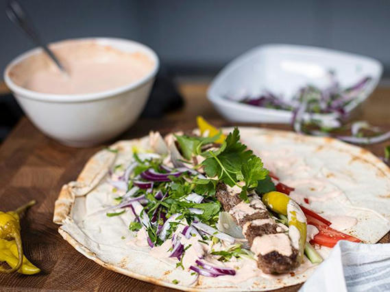 Kebab på plåt med Filip Poons godas...