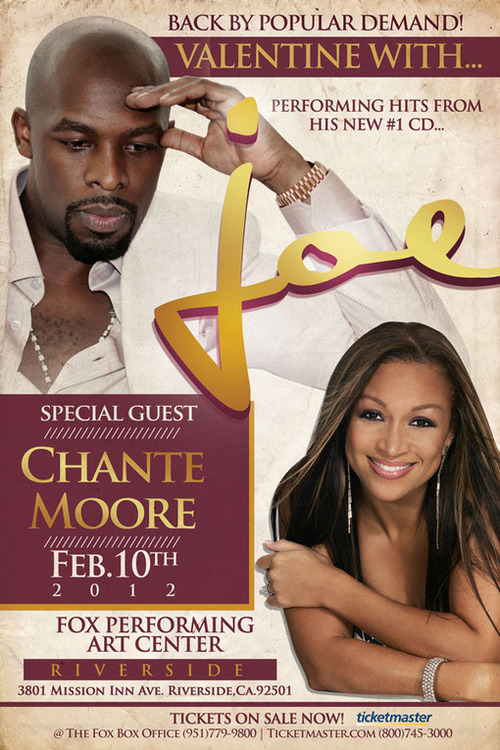 Joe with special guest Chante Moore…Back by Popular Demand @ the Fox ...