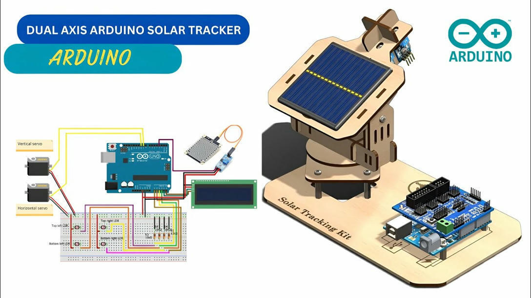 Dual Axis Solar Tracker Arduino Project Using L...