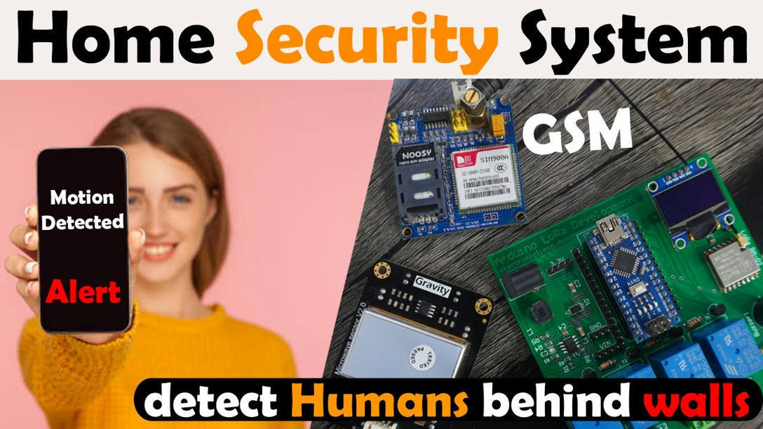 Home Security System using Arduino, GSM,