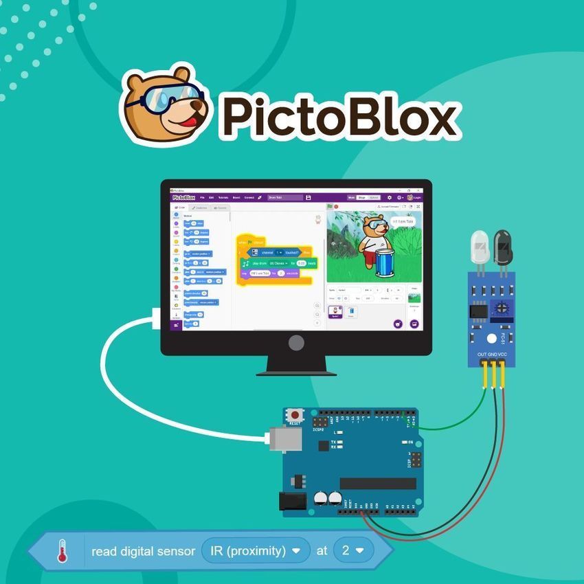 Interface Sensors to Arduino Board Using PictoB...