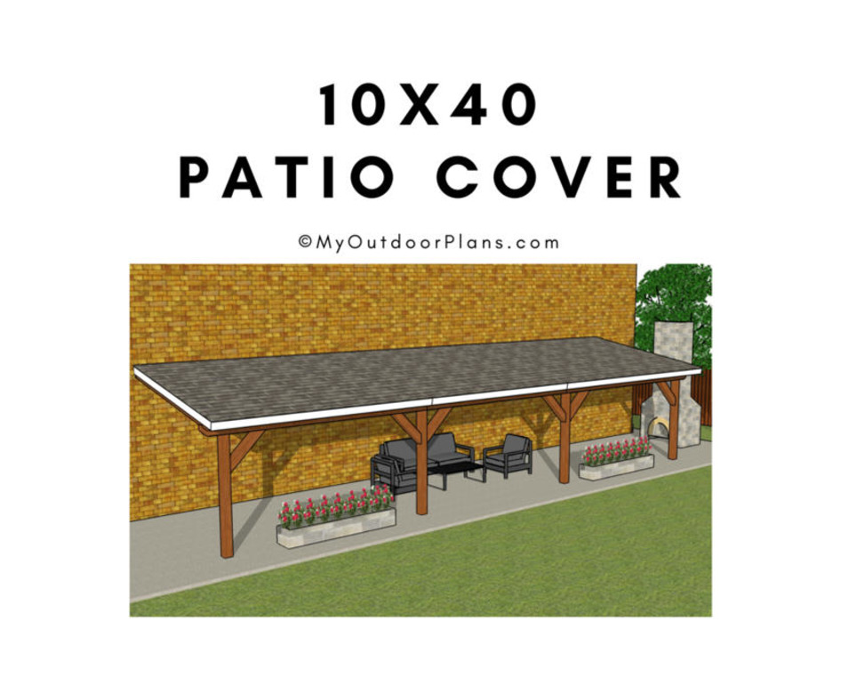 10x24 Patio Cover Plans | Garden Plans | Scoop...