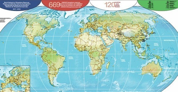 New map of the World Network of Biosphere Reser...