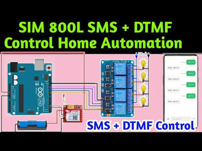 DTMF +SMS Control Home Automation | Arduino iot...