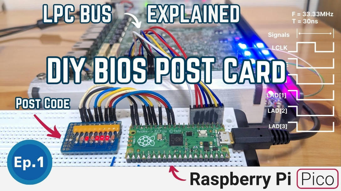 BIOS POST Card with the Raspberry Pi Pico and L...