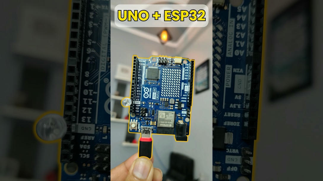 Meet UNO R4 With ESP32🔥 #arduino #esp32 #iot