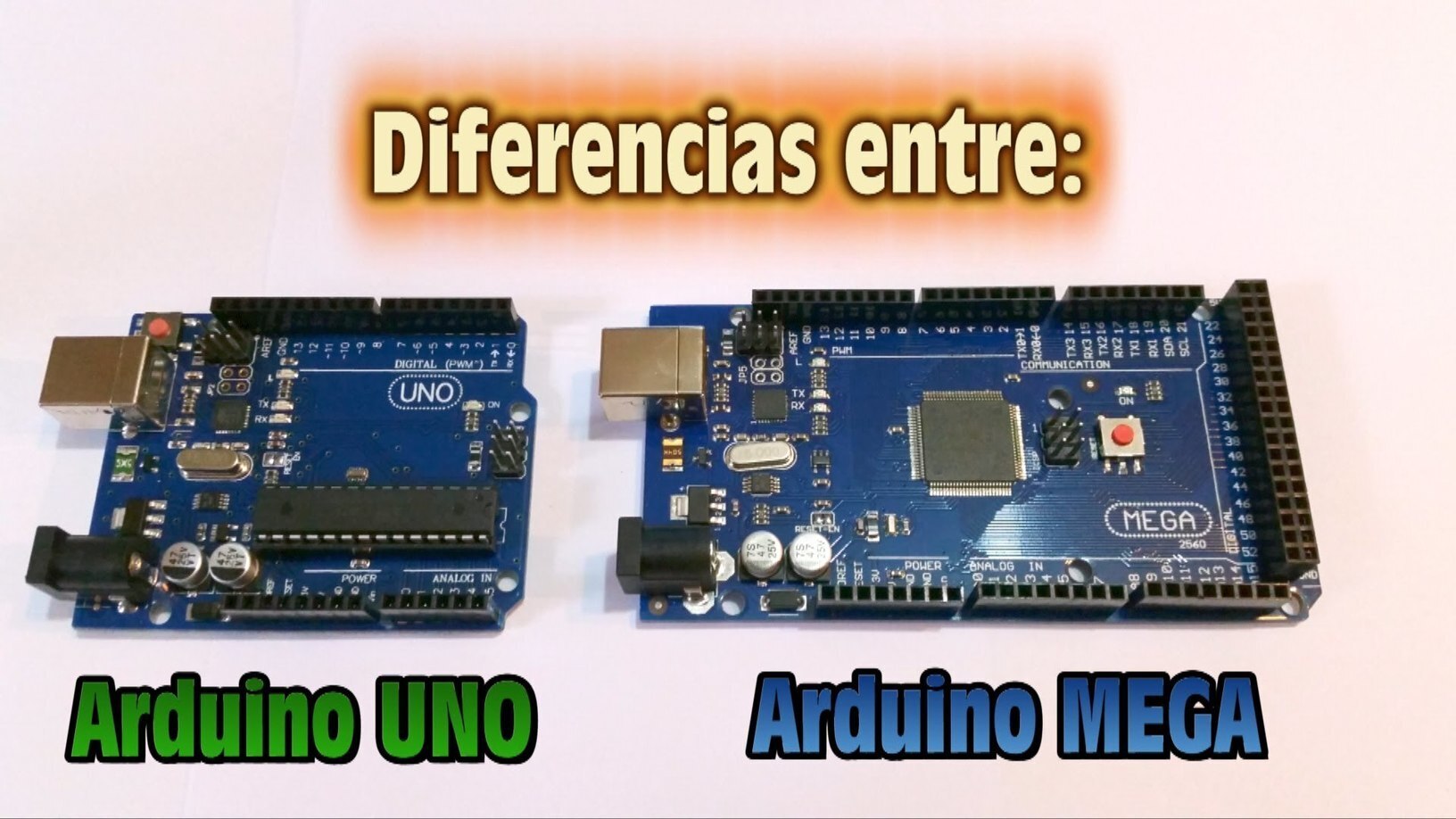 Diferencias entre Arduino UNO R3 y Arduino MEGA...