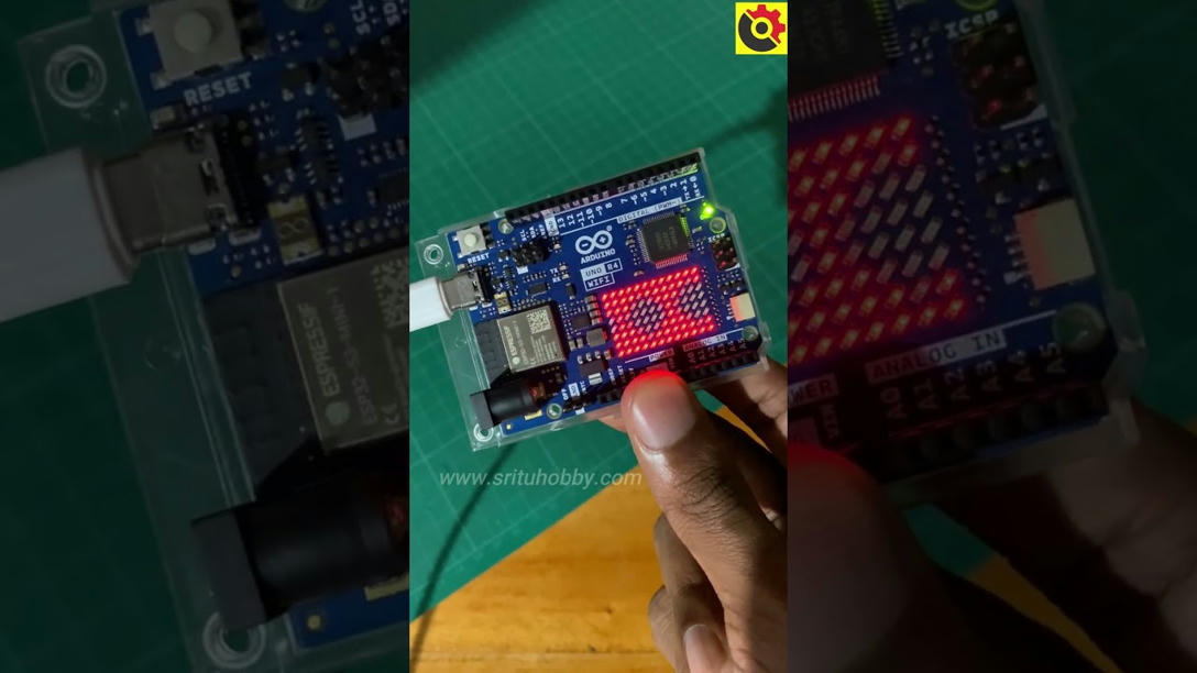 Arduino UNO R4 WIFI LED matrix designs #arduino...