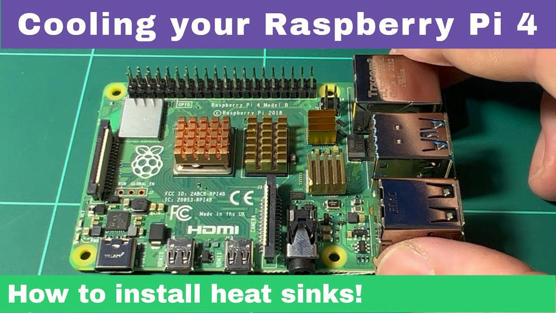 How to install heat sinks on a Raspberry Pi 4