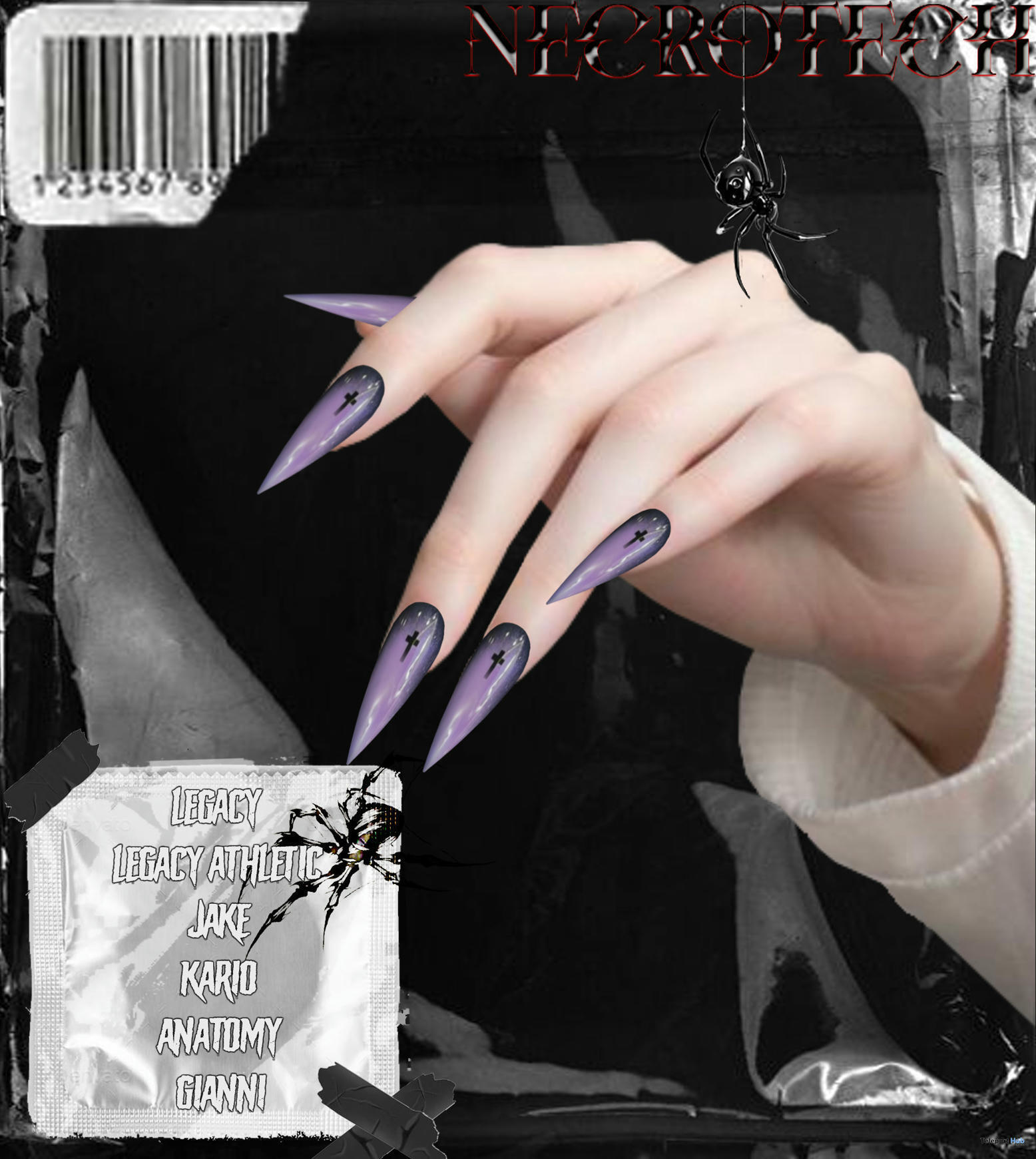 Trinity Nail Set January 2025 Gift by Necrotech...