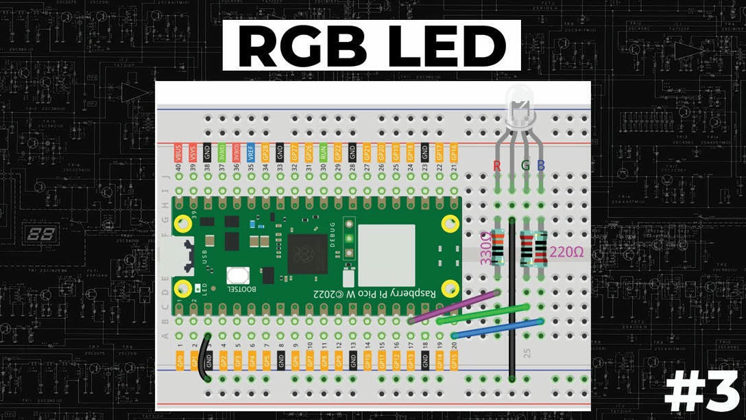 RGB LED - Raspberry Pi Pico - Tutorial | Raspbe...
