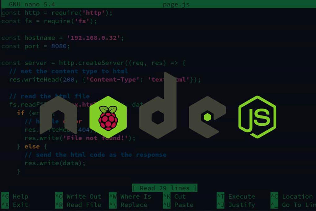 Getting Started With Node.js On Raspberry Pi (W...