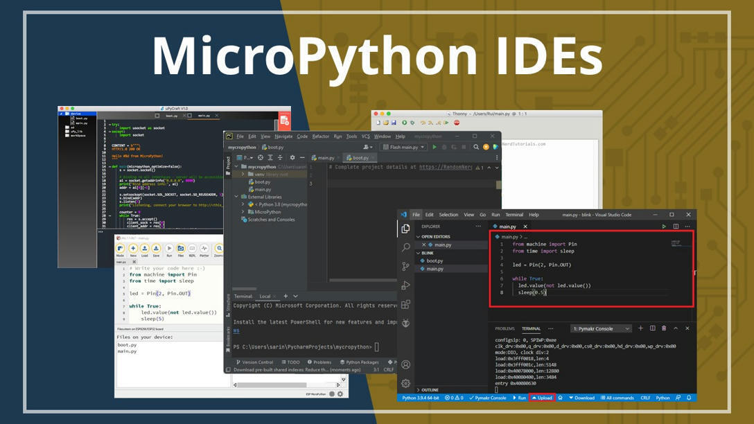 MicroPython IDEs for ESP32 and ESP8266 | tecno4...