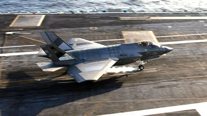 F-35C Sporting A Mirror-Like Coating Spotted On...