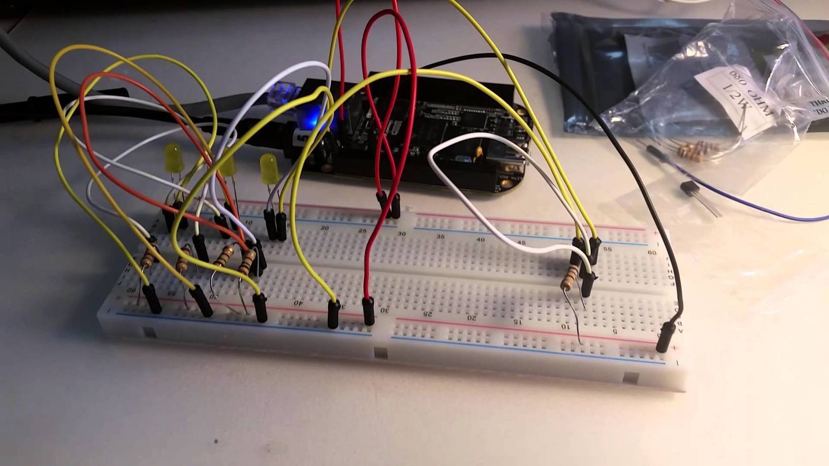 blinking led array on beaglebone via GPIO pins ...