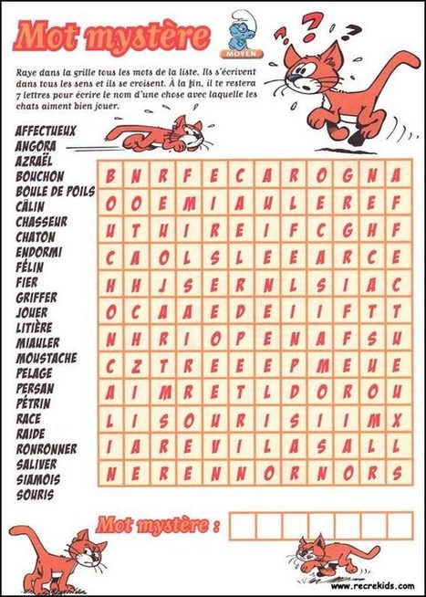 jeu du mot mystère Récré k...