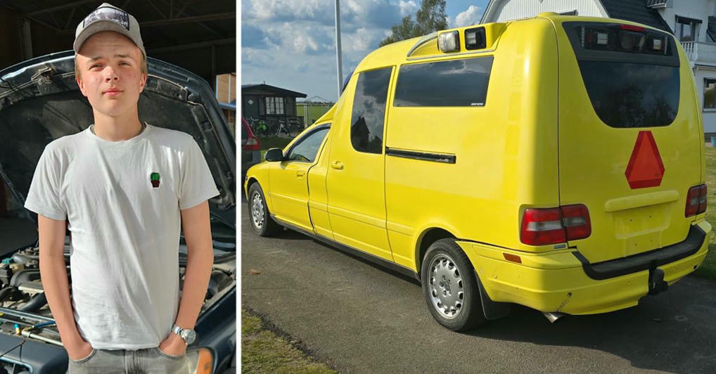 Alwin, 16, har en ambulans som A-traktor | 1Uut...
