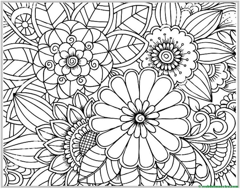 Dibujos de flores para colorear | Educaci&oacut...