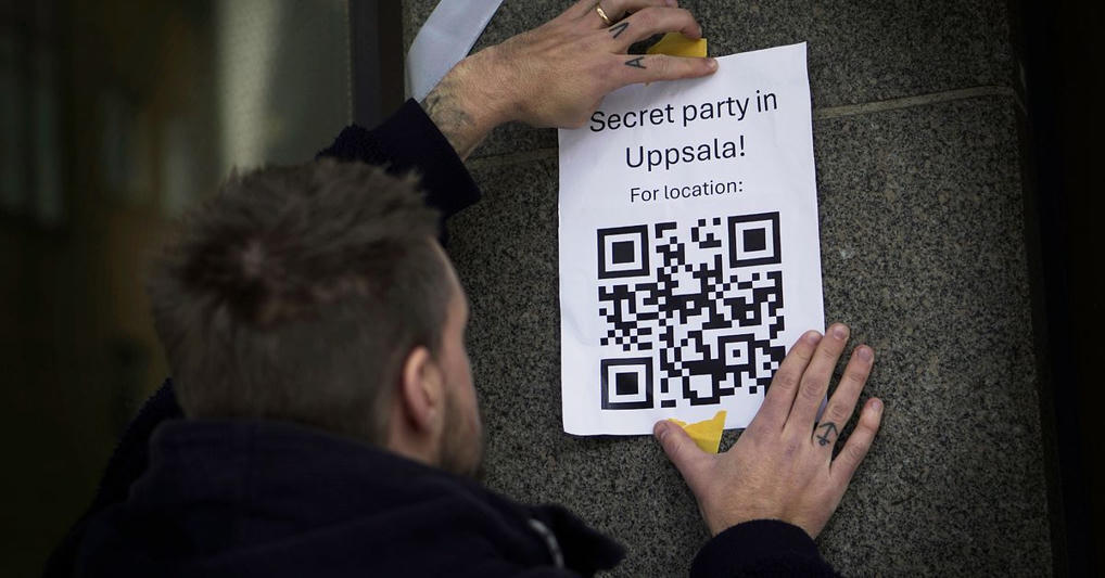 SVT satte upp anonym QR-kod – så m&...