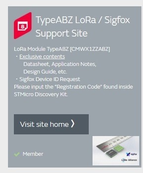 Getting started with muRata module and Sigfox
