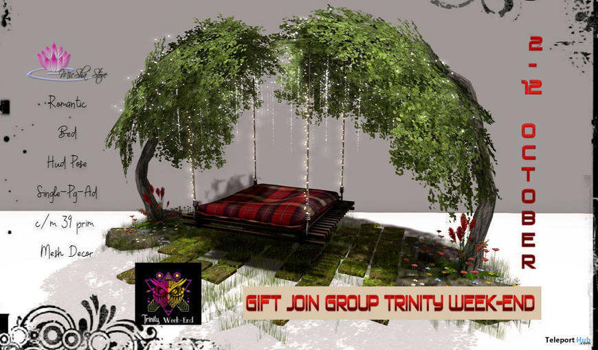 Romantic Garden Bed Trinity Weekend Event Octob...