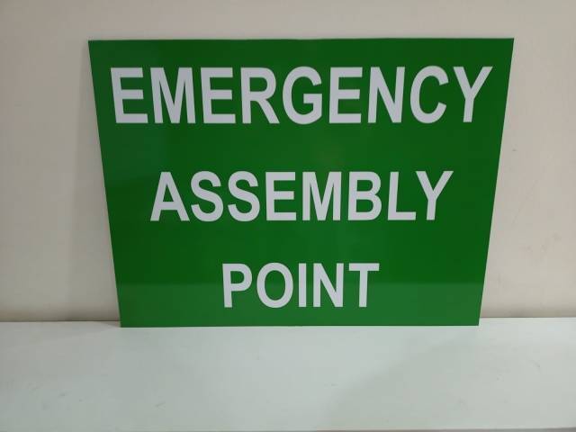 Emergency Assembly Point Signage by Banner Hous...