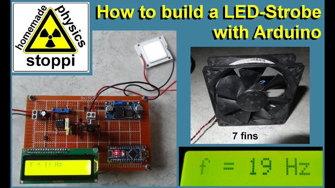 LED strobe with arduino - LED Stroboskop mit Ar...