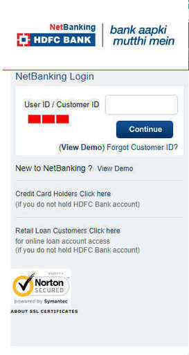 Hdfc Bank Netbanking Login Page