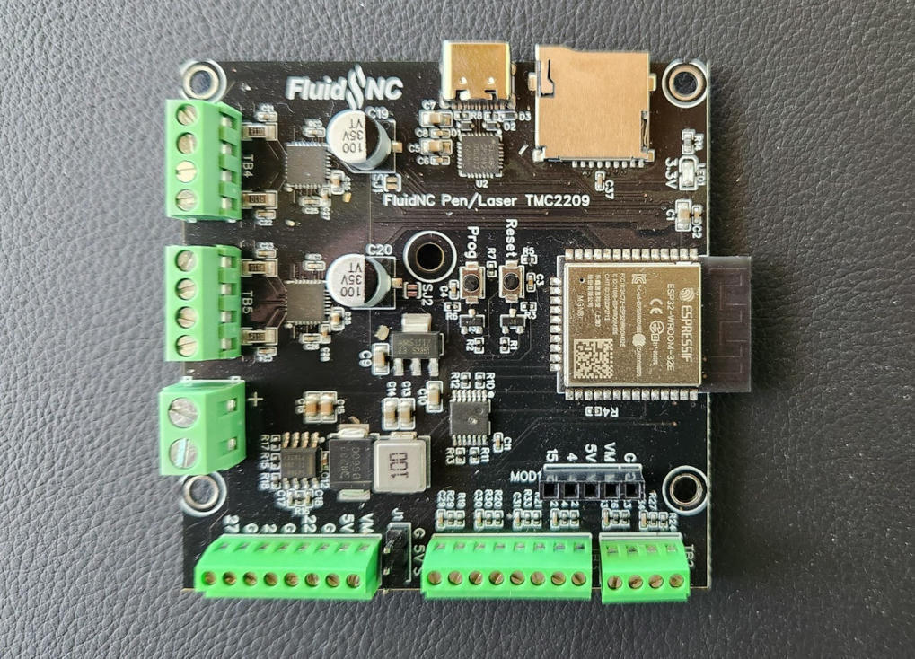 ESP32-based CNC controller board targets pen pl... ESP32-based CNC controller board targets pen pl...
