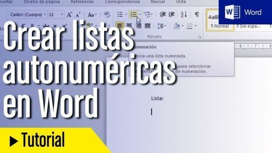 Cómo crear listas numéricas automáticas en Word « Educacion ...