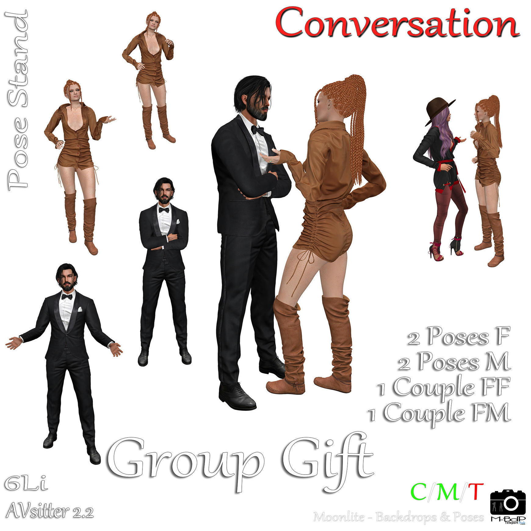 Conversation Single & Couple Poses June 202...