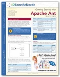 Apache Ant Cheat Sheet from DZone Refcardz | An...