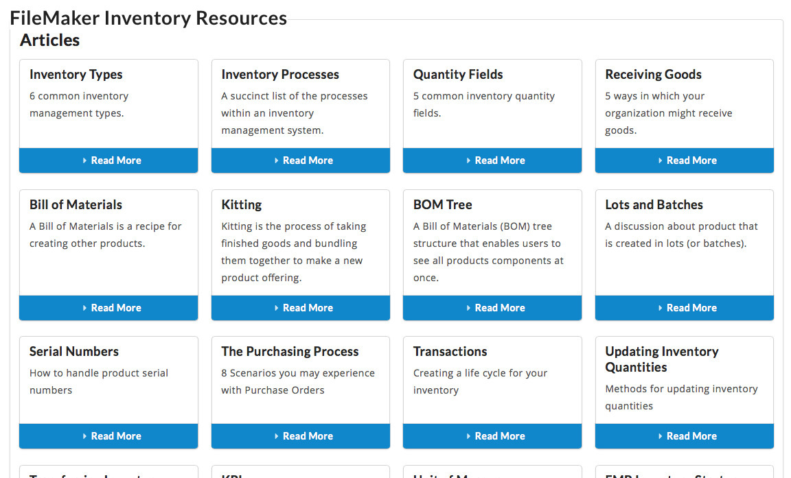 FileMaker Inventory Resources | Learning Claris...